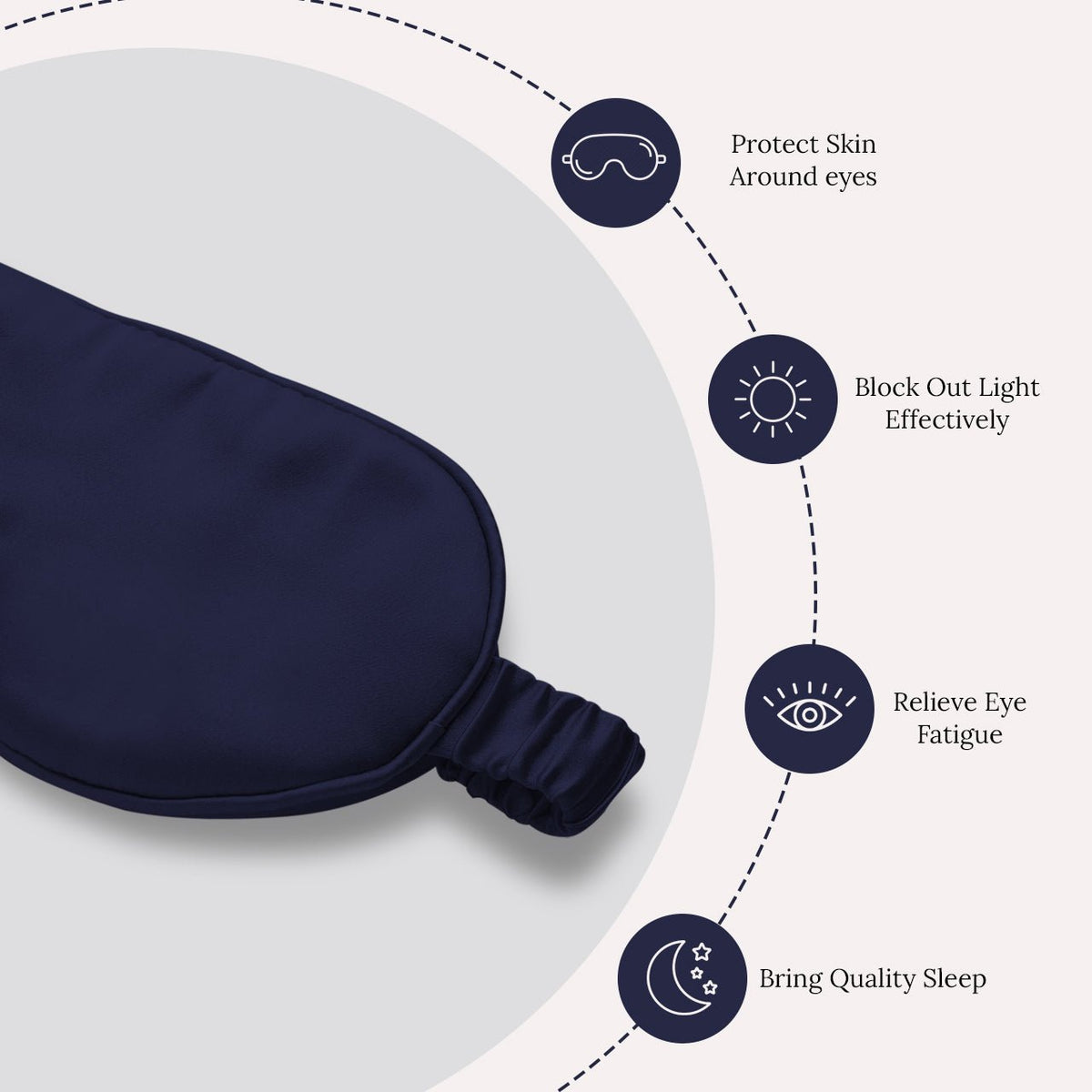 Seevo Satin Sleep Mask – Soft, Light-Blocking & Comfy – Seevo.in